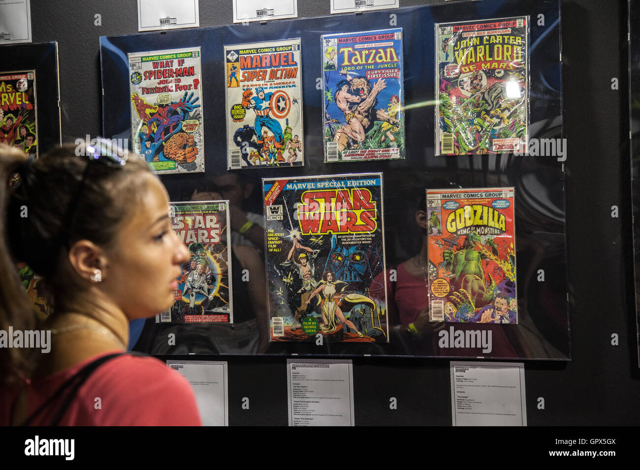 Palermo, Italy. 04th Sep, 2016. Exhibition of vintage comics during the ...