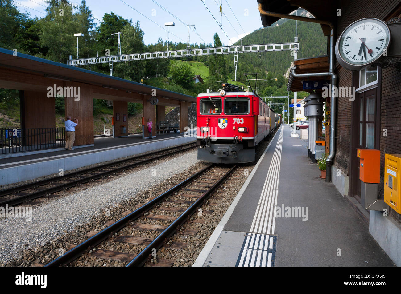 Red Train Station High Resolution Stock Photography and Images - Alamy