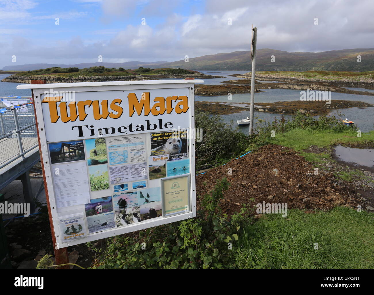 Turus Mara boat tours timetable Isle of Mull Scotland September 2016 ...