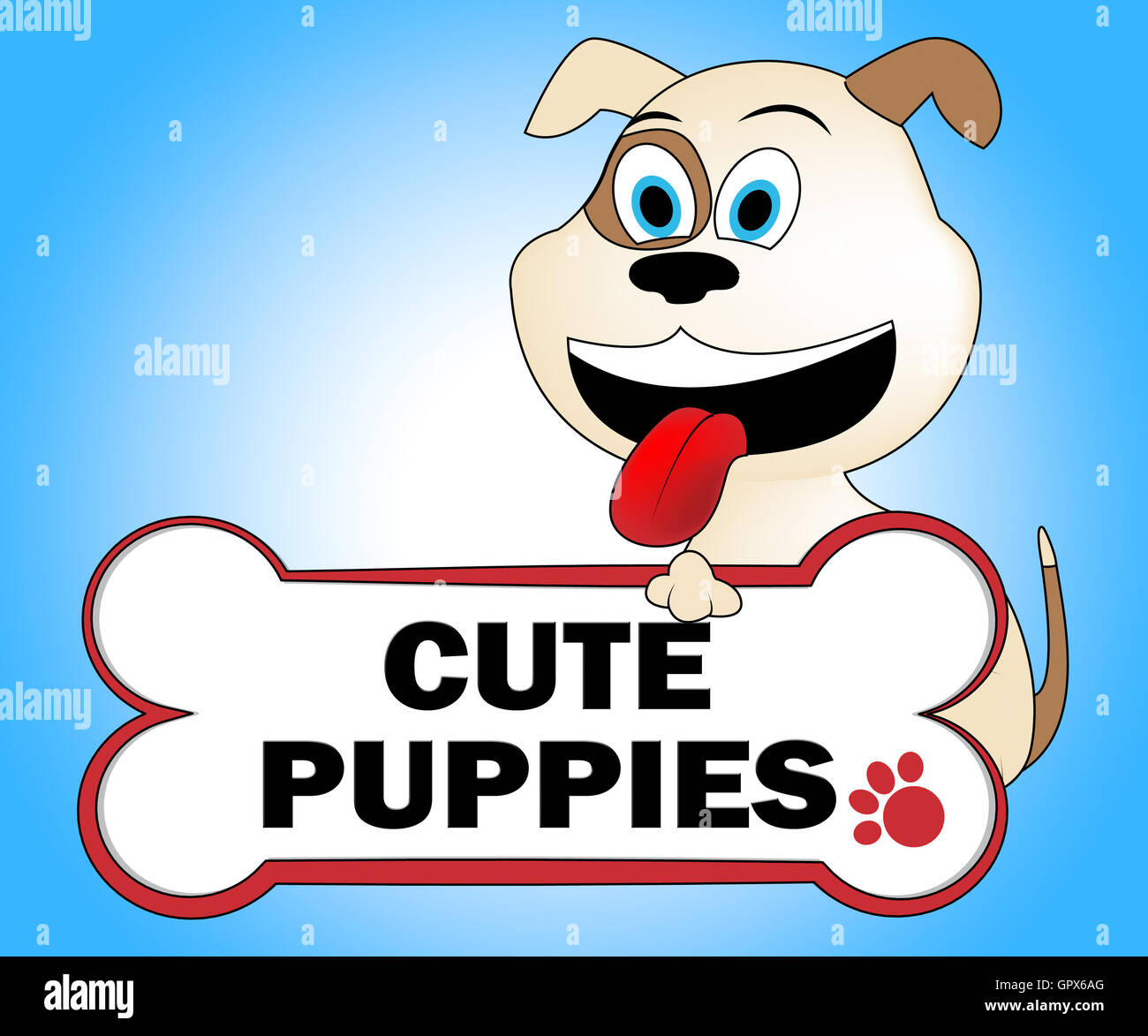 Cute Puppies Meaning Pets Pups And Adorable Stock Photo - Alamy