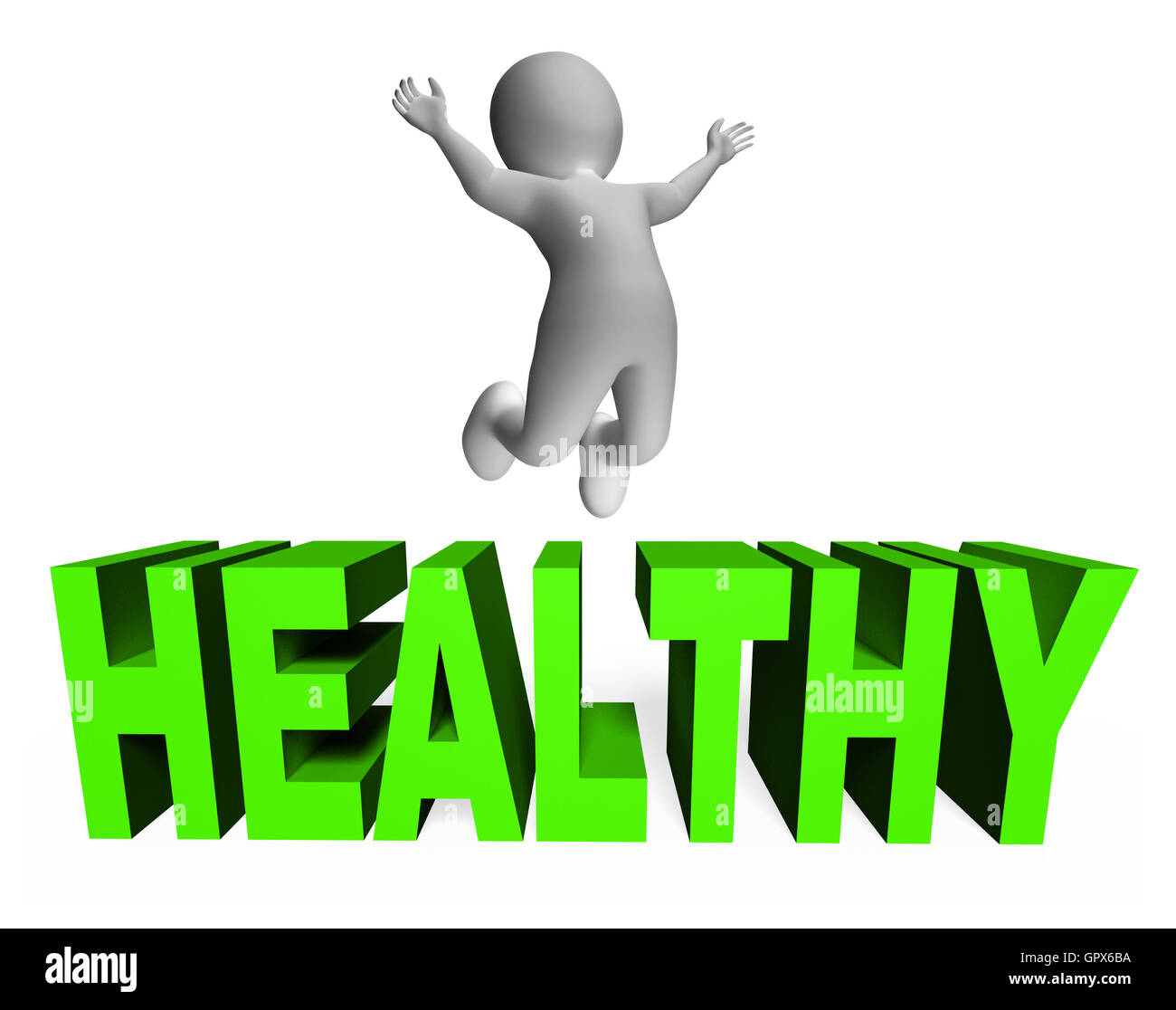 Healthy Character Showing Render Illustration And Medical 3d Rendering ...