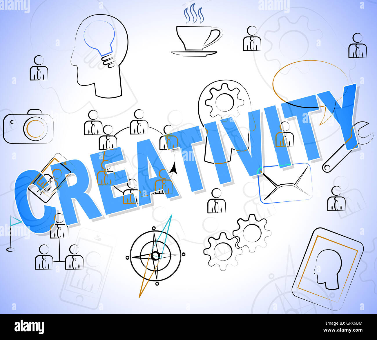 Creativity Word Indicating Concept Concepts And Vision Stock Photo - Alamy
