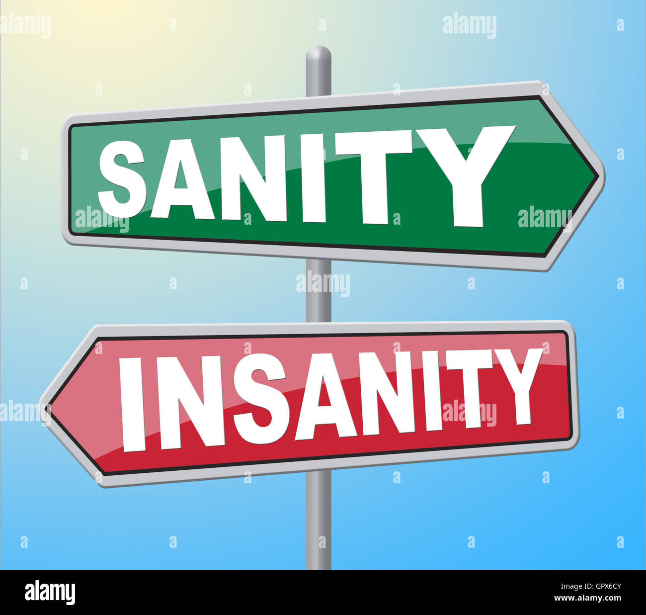 Sanity signs hi-res stock photography and images - Alamy