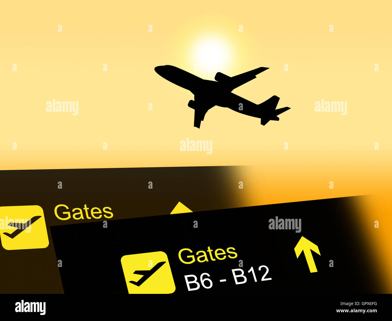 Airline schedules hi-res stock photography and images - Alamy