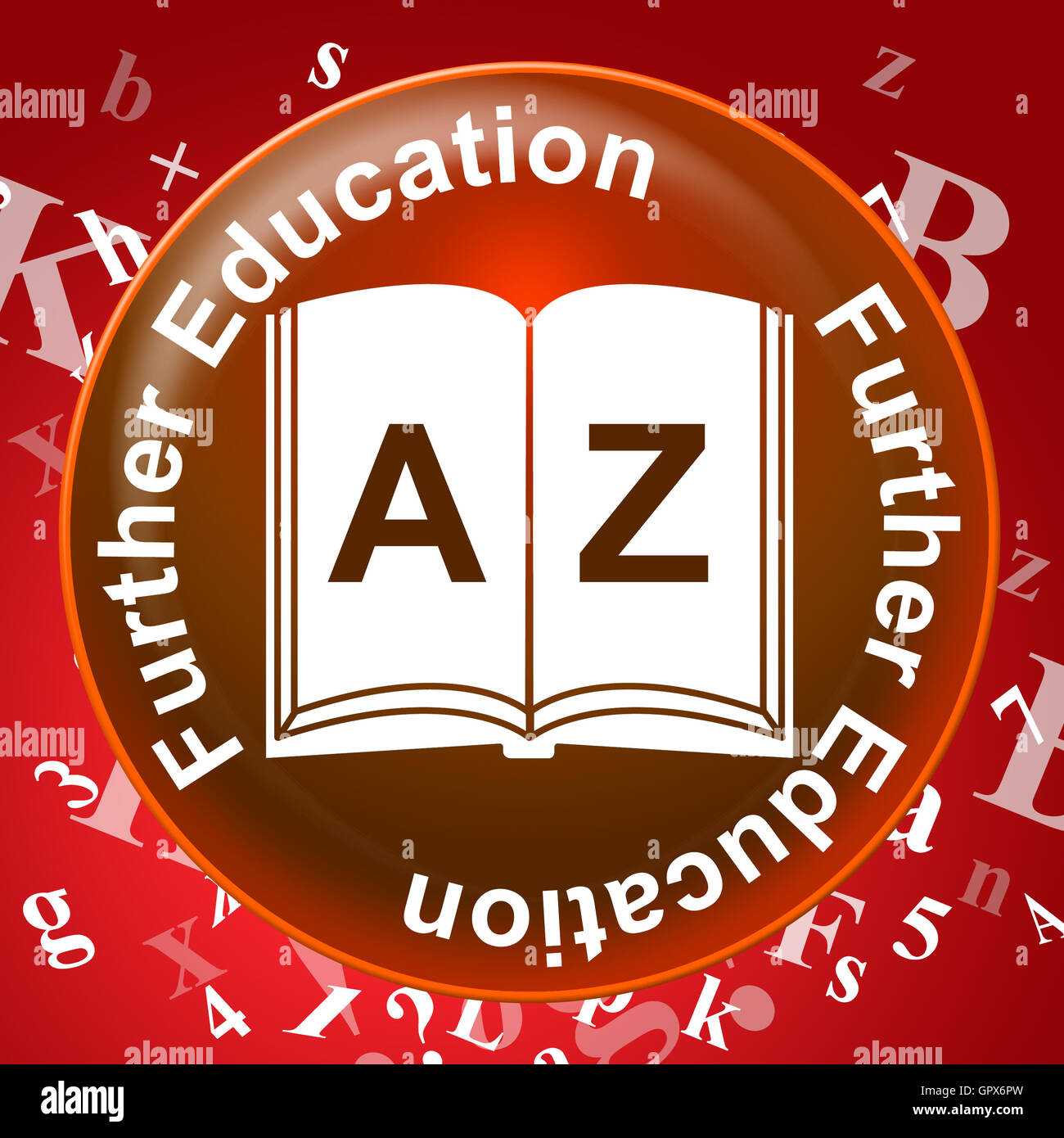 Further Education Showing Tertiary Schooling And Learning Stock Photo ...