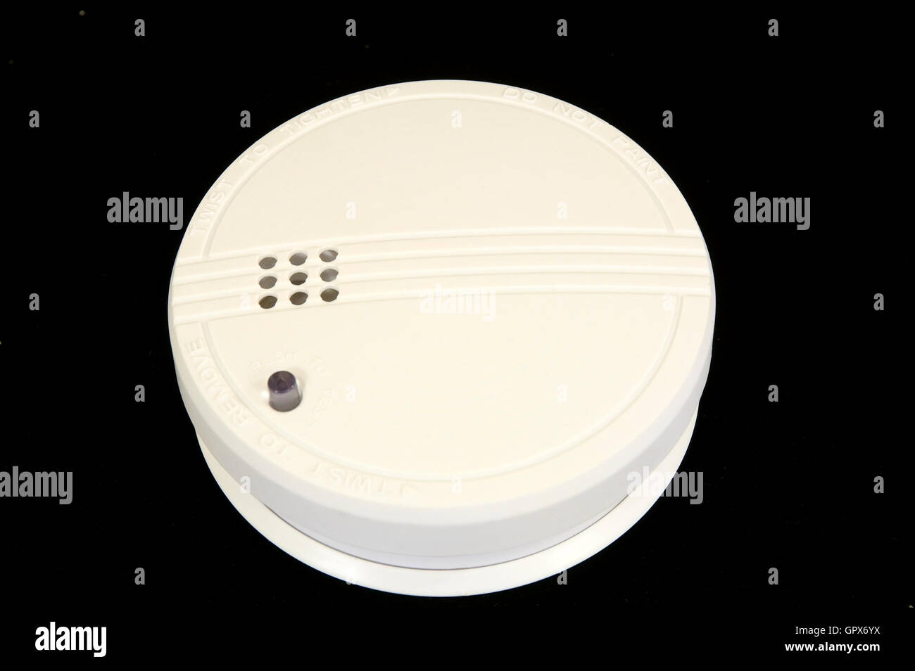Smoke detector photographed in studio Stock Photo - Alamy