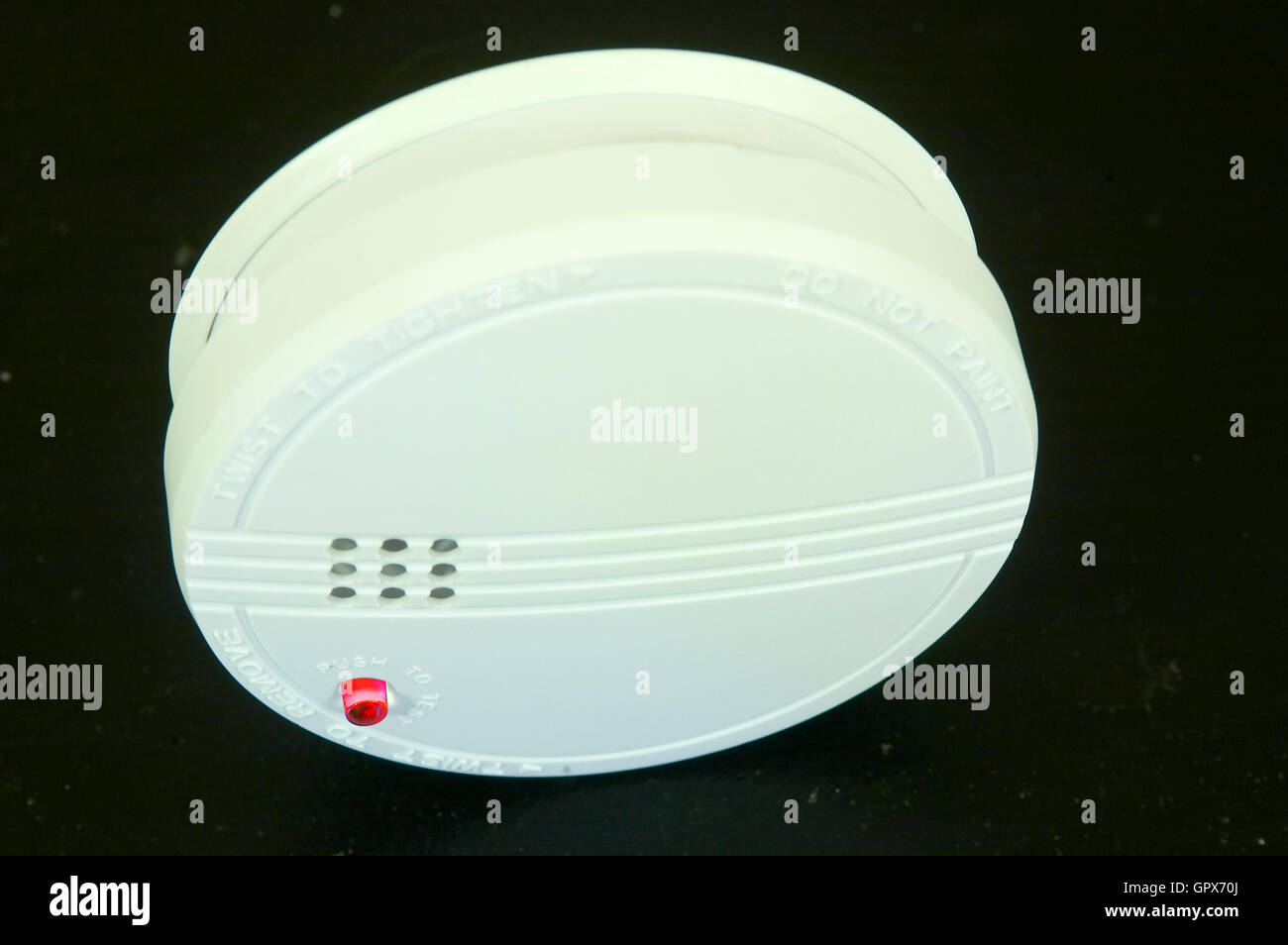 Smoke detector photographed in studio Stock Photo - Alamy