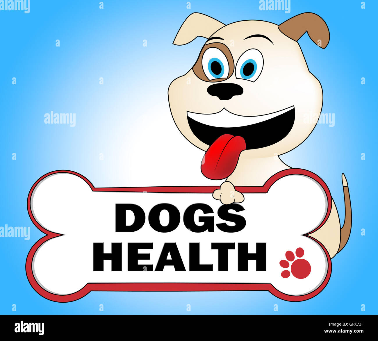 Dogs Health Representing Well Canine And Puppies Stock Photo - Alamy
