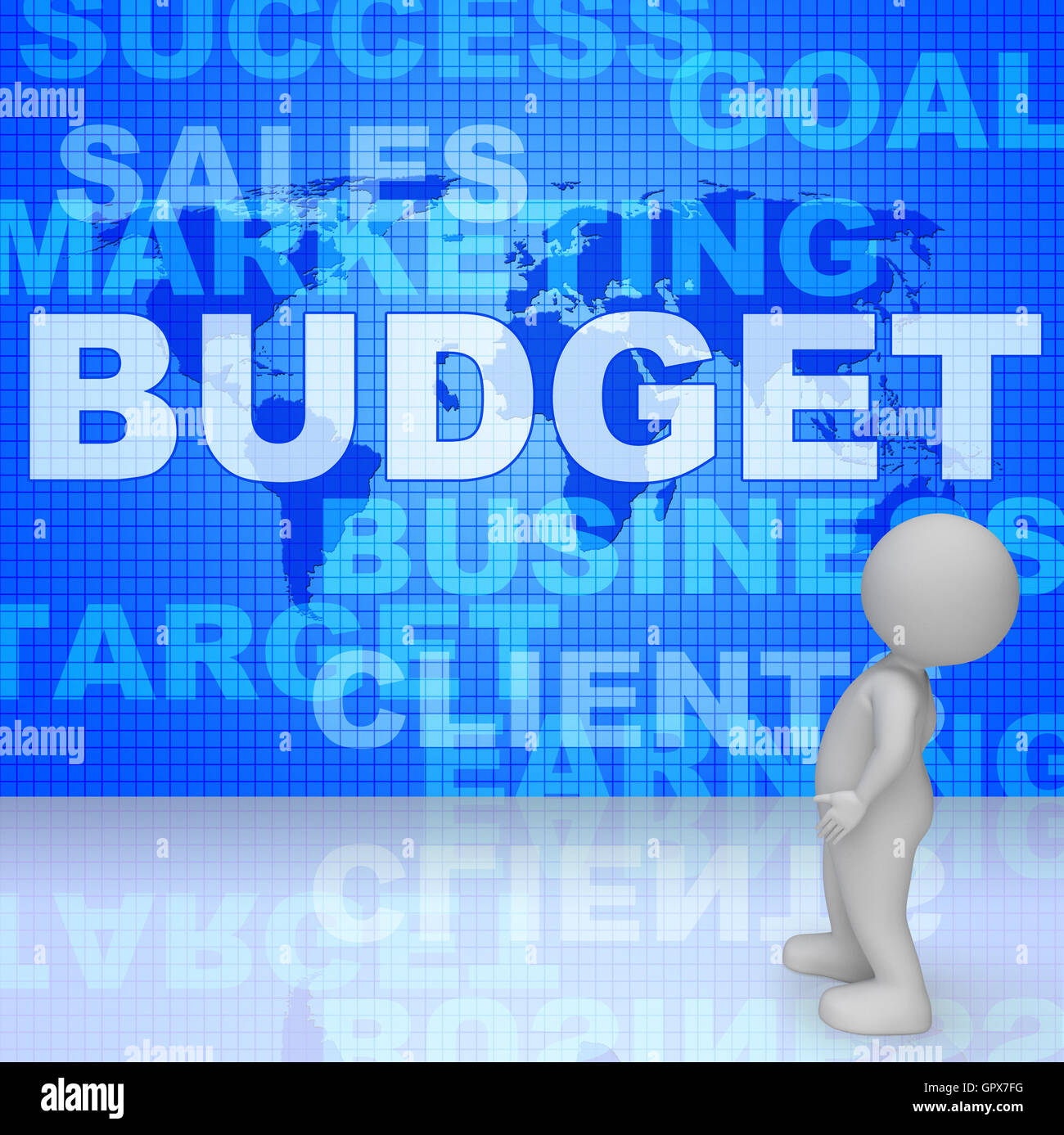 Budget Words Indicating Purchase Outlay And Buy 3d Rendering Stock ...