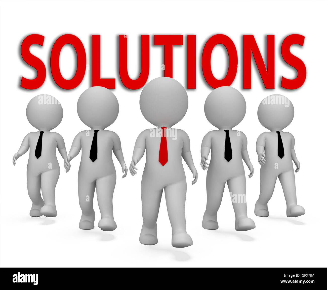 Solutions Businessmen Representing Solved Resolution And Entrepreneurs ...