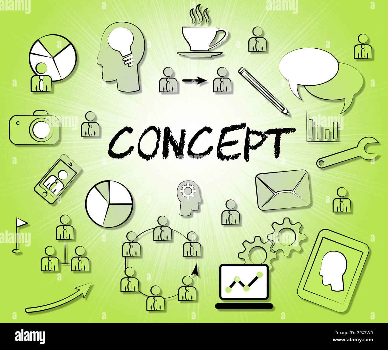Concept Icons Meaning Theory Idea And Concepts Stock Photo - Alamy