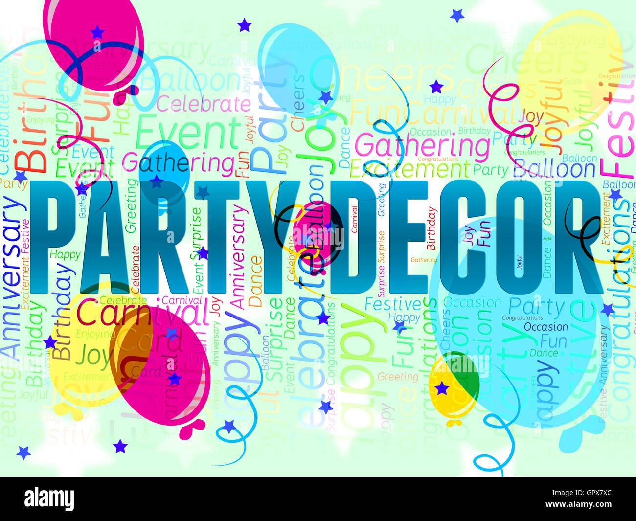 Party Decor Showing Interior Decoration And Ornament Stock Photo - Alamy