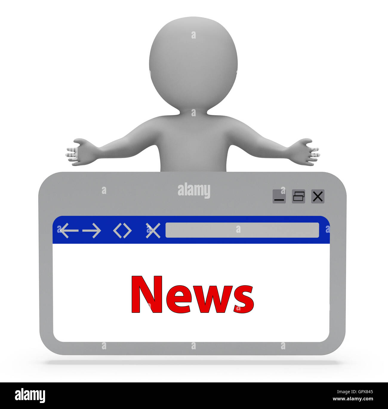 Browsing social media online Cut Out Stock Images & Pictures - Alamy