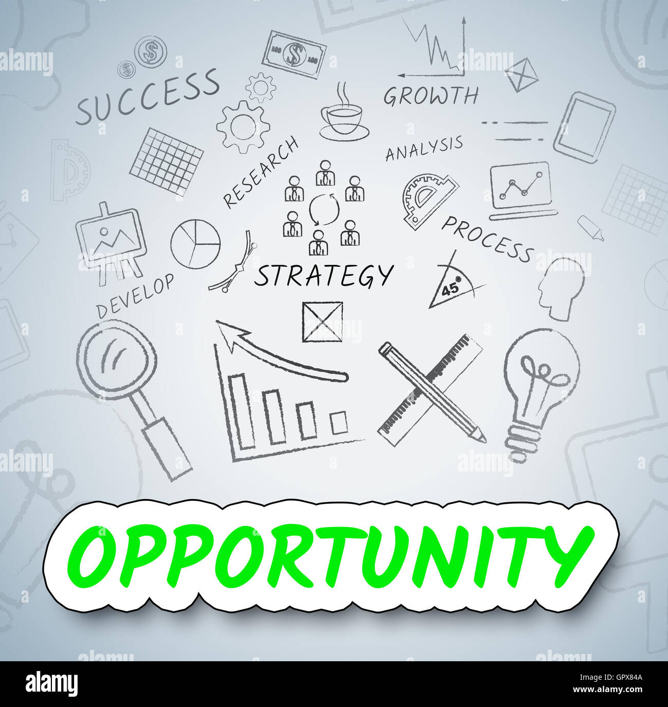 Opportunity Ideas Meaning Considerations Creative And Creativity Stock ...