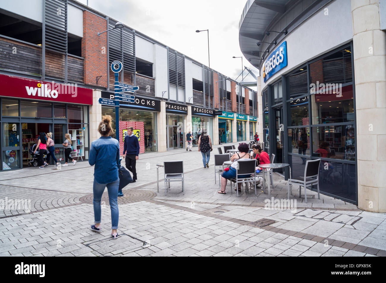 Pescod Square shopping precinct, Boston, Lincolnshire, England Stock ...