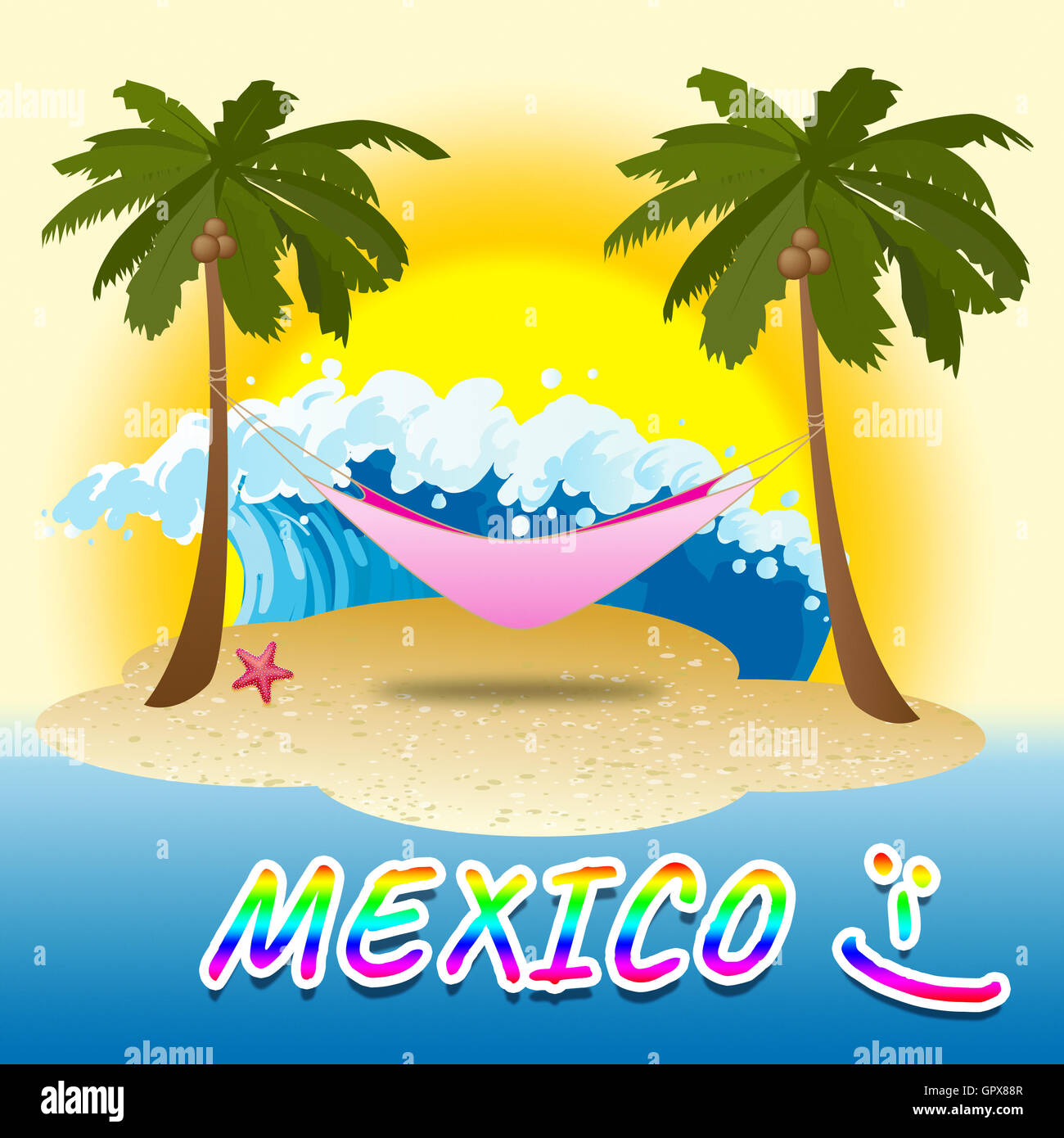 Mexico Holiday Representing Summer Time And Vacation Stock Photo - Alamy