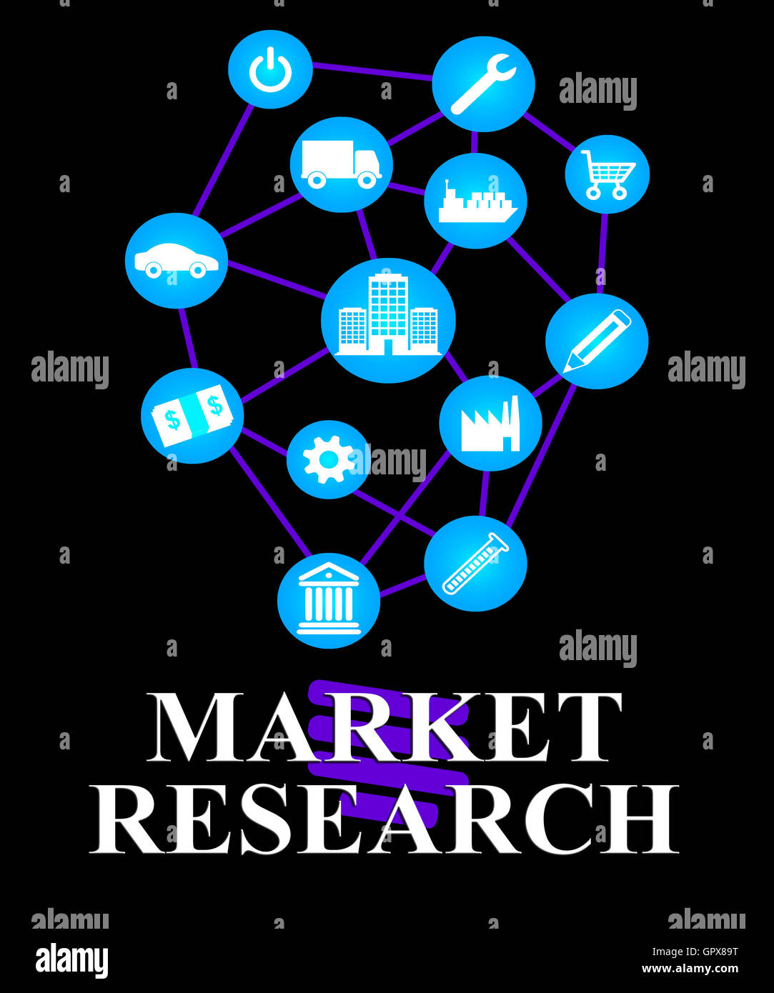 Market Research Showing For Sale And Inquiry Stock Photo - Alamy