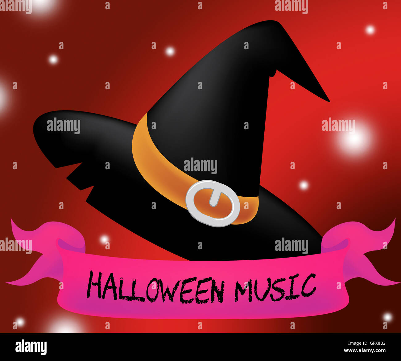 Halloween Music Showing Trick Or Treat And Sound Track Stock Photo - Alamy