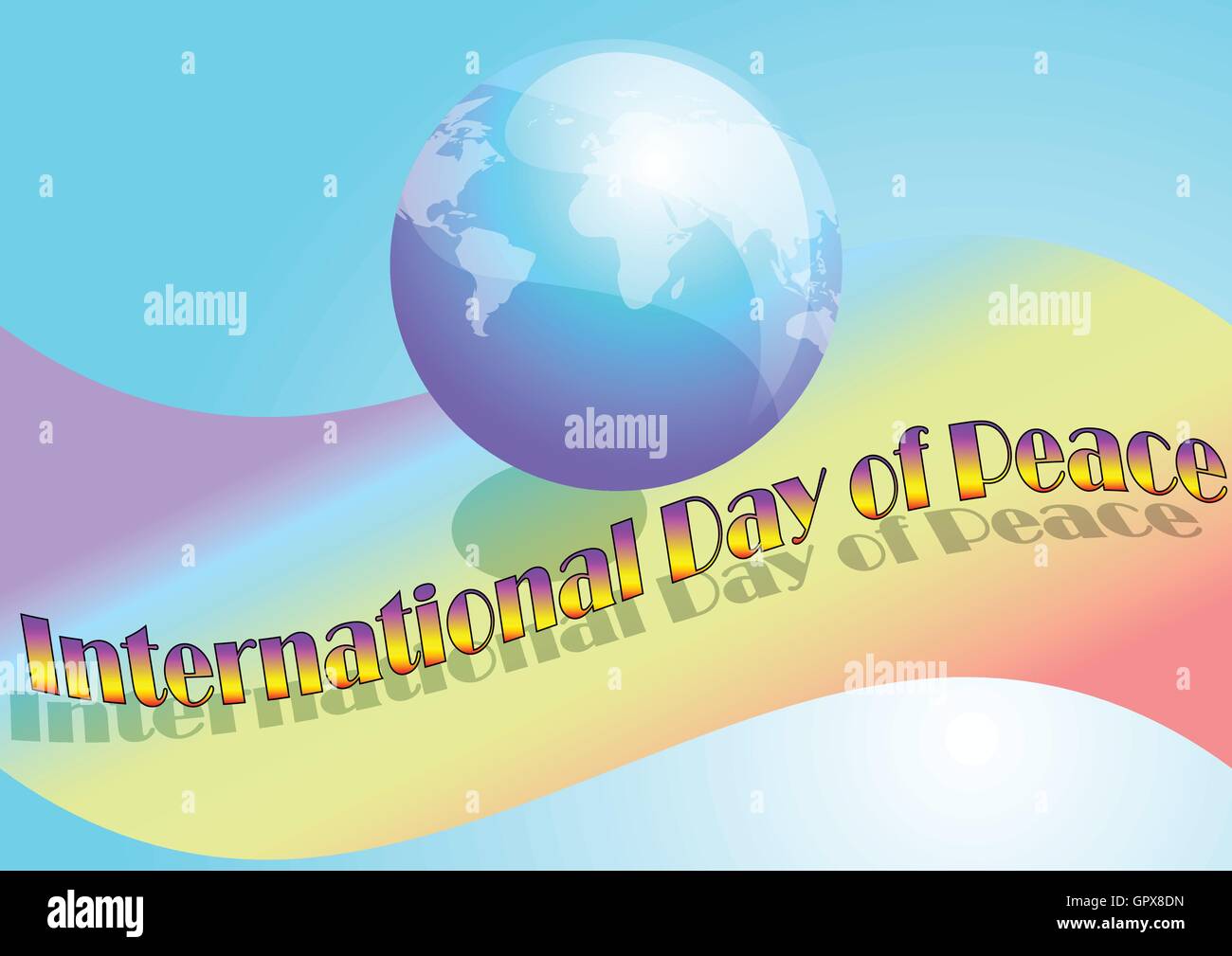 International Day of Peace. abstract peace day background Stock Vector ...