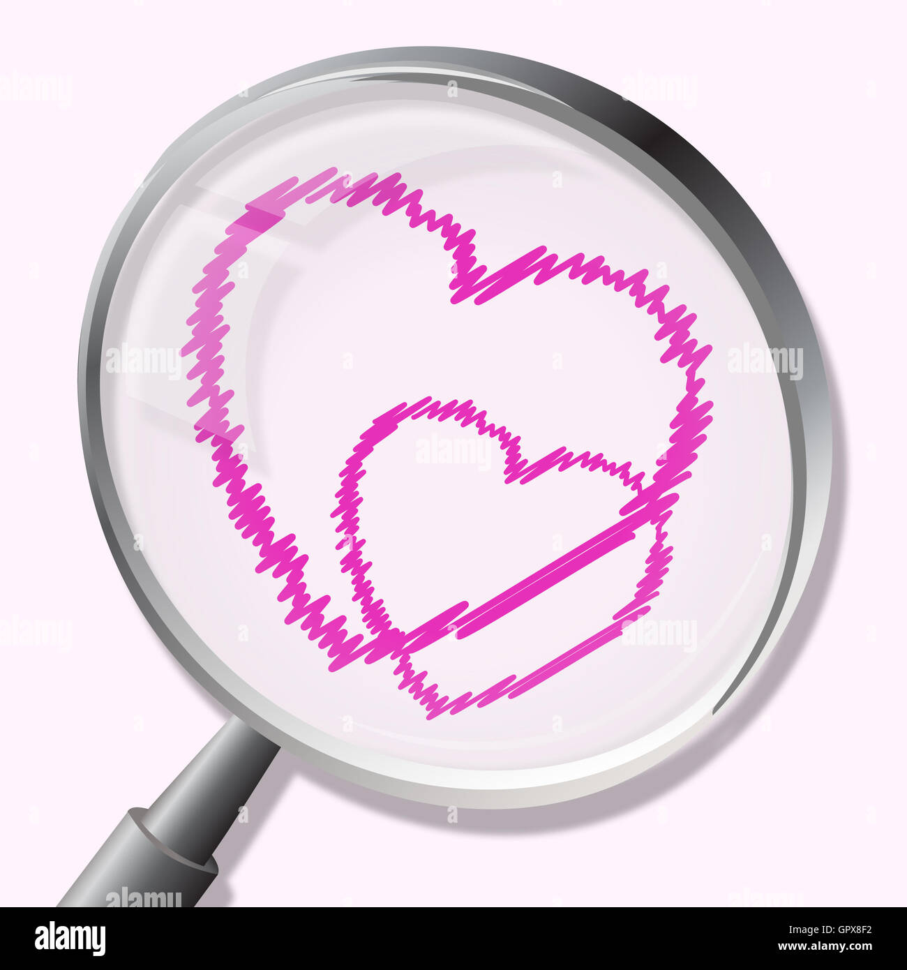 Love magnifier hi-res stock photography and images - Alamy