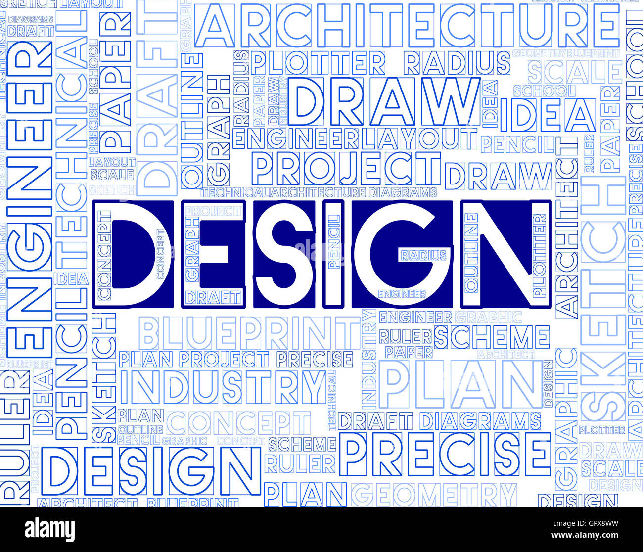 Design Words Showing Creation Idea And Designer Stock Photo - Alamy