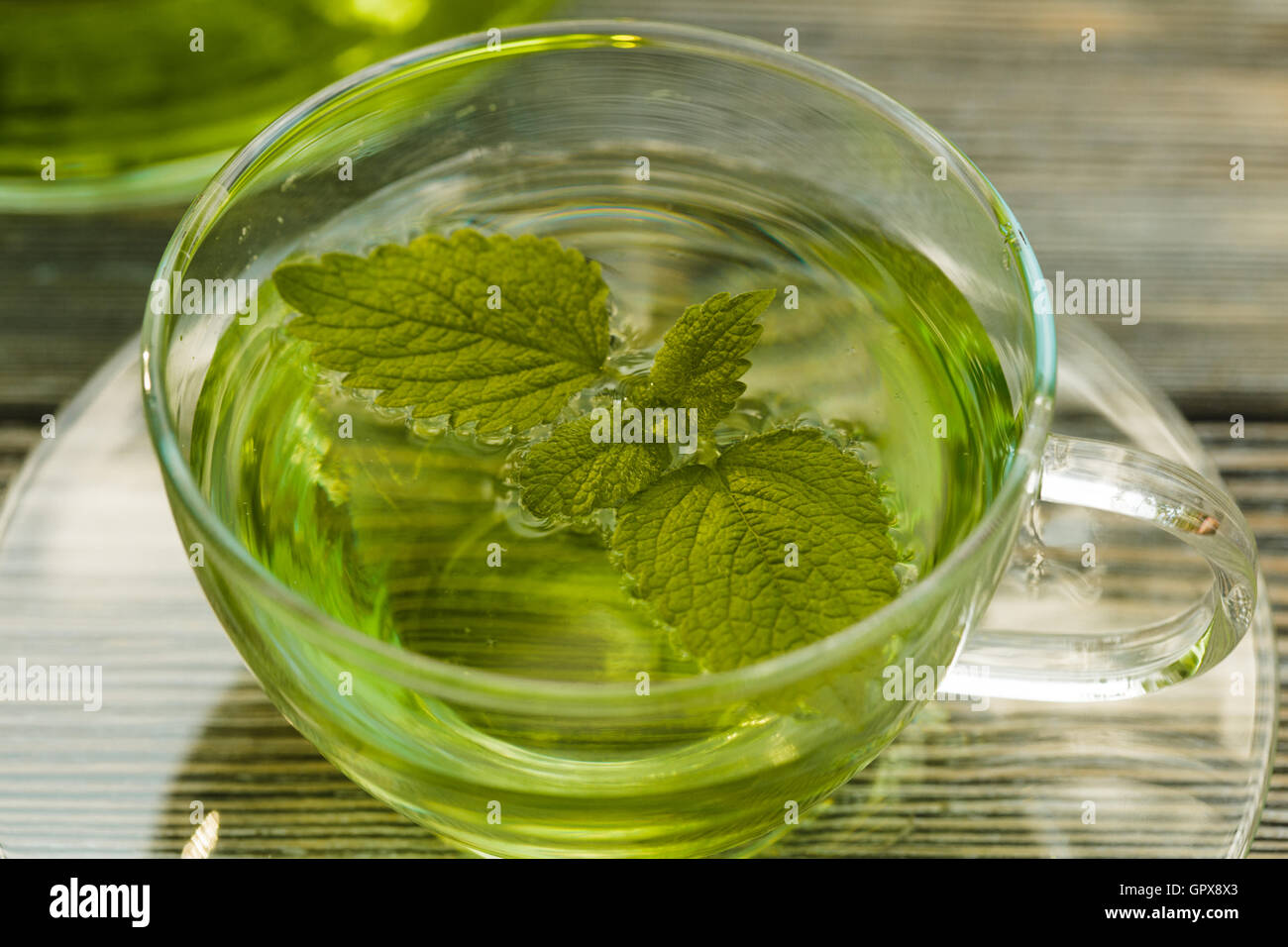 The Melissa tea Stock Photo - Alamy