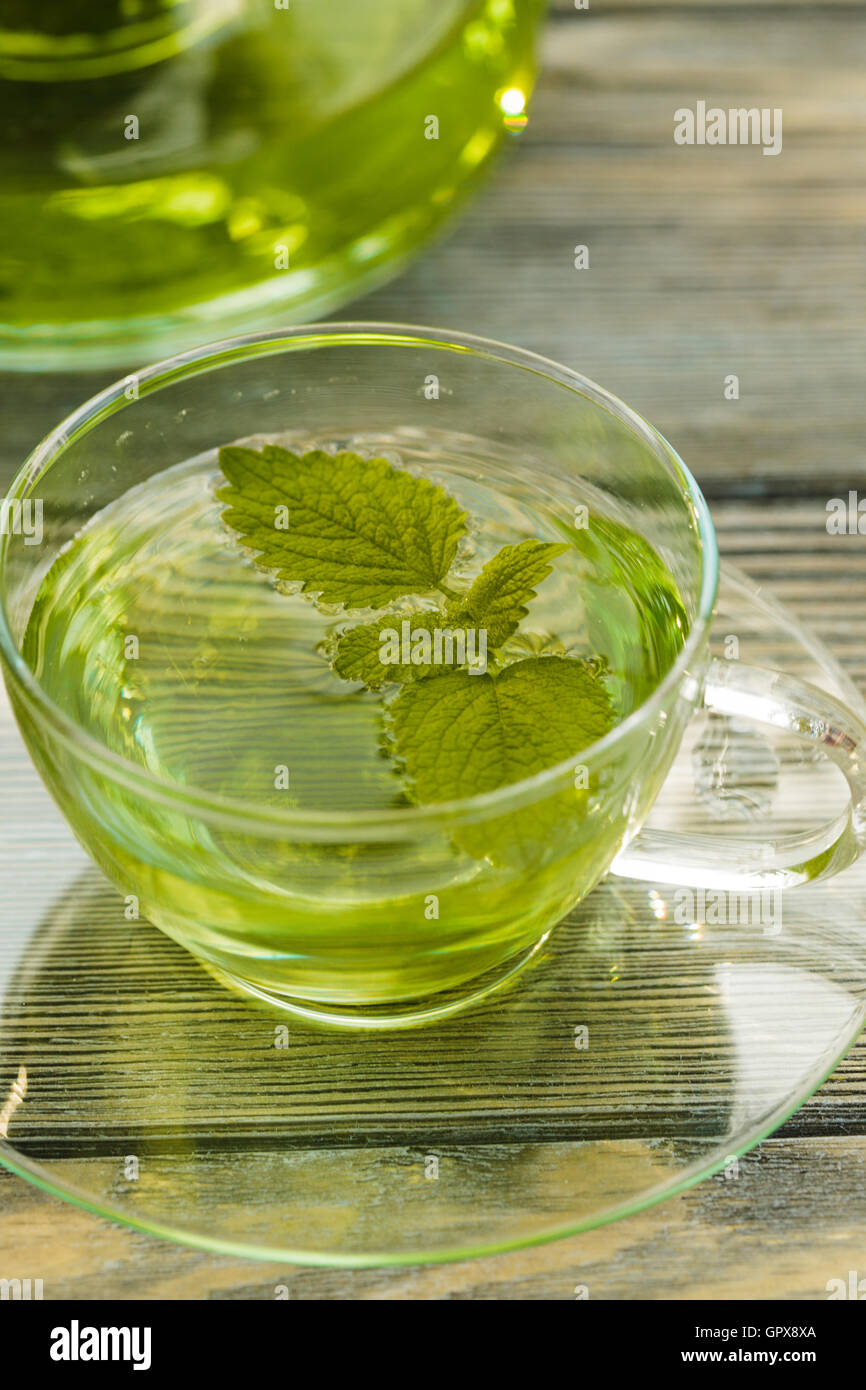 The Melissa tea Stock Photo - Alamy