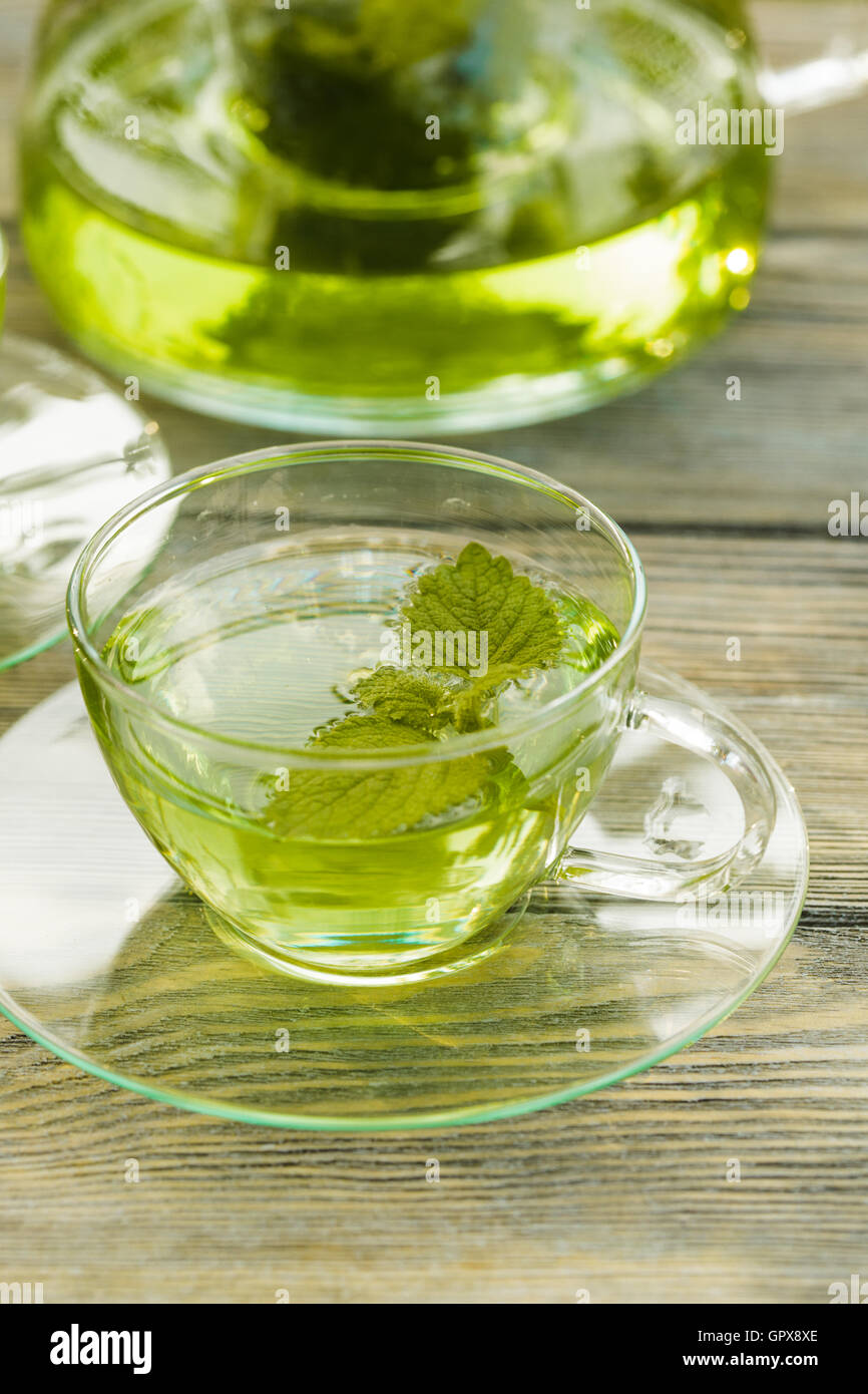 The Melissa tea Stock Photo - Alamy