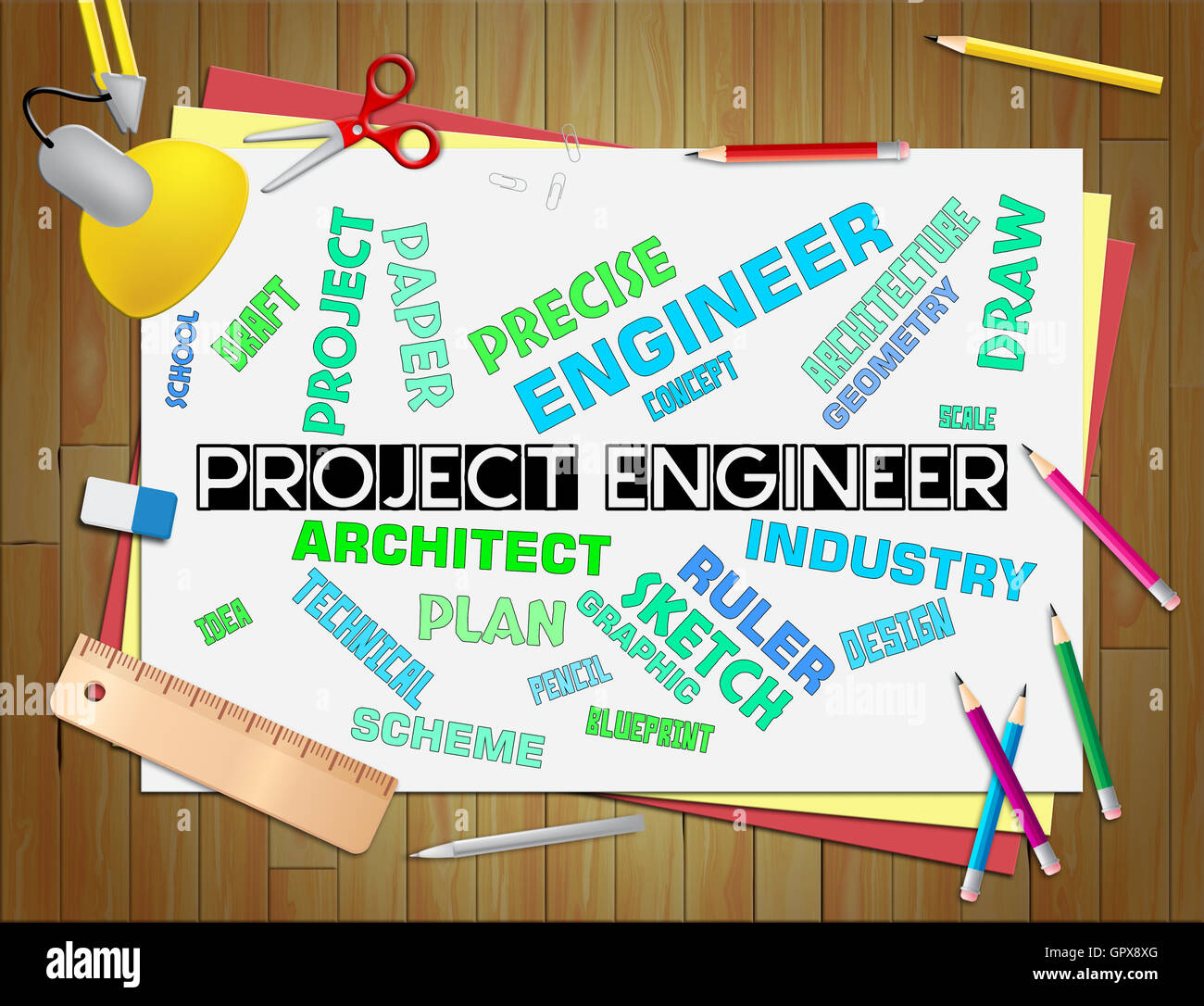 Project Engineering Representing Mechanics Career And Employee Stock ...