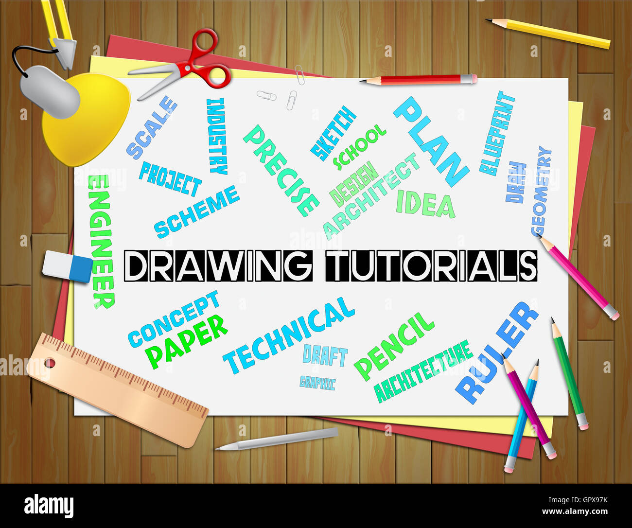College drawing hi-res stock photography and images - Alamy