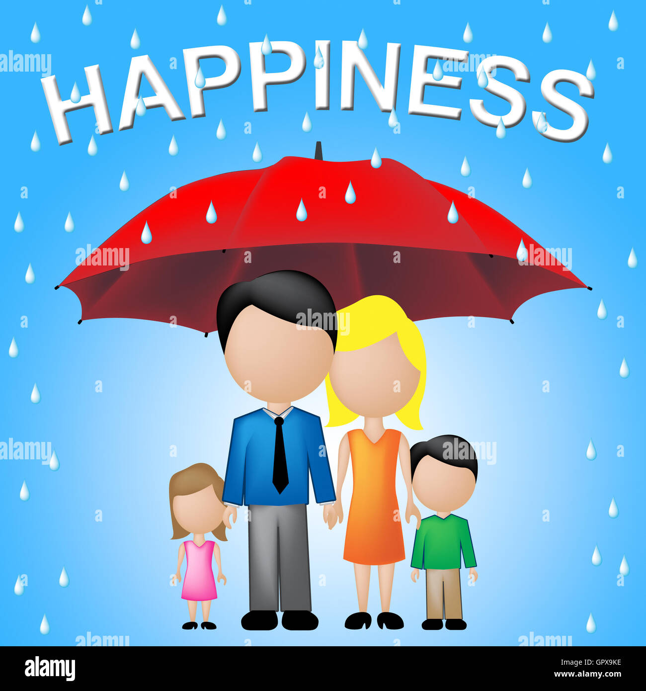 Family Happiness Showing Relatives Families And Joy Stock Photo - Alamy
