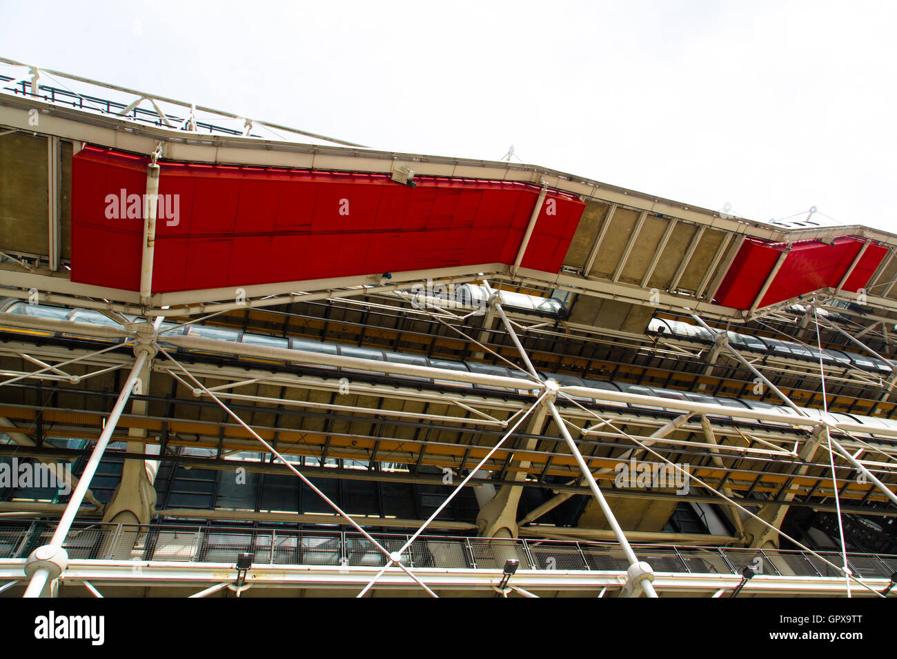 The Centre Pompidou in Paris designed in the style of high-tech ...