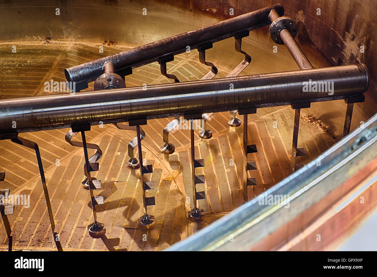 Traditional copper distillery tanks in a beer brewery Stock Photo - Alamy