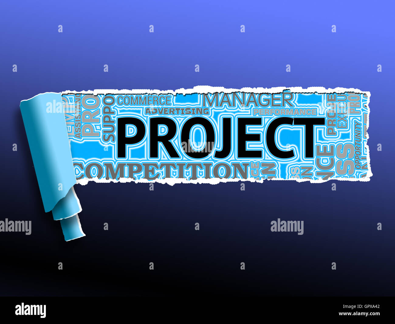 Project Word Showing Mission Enterprise And Activity Stock Photo - Alamy