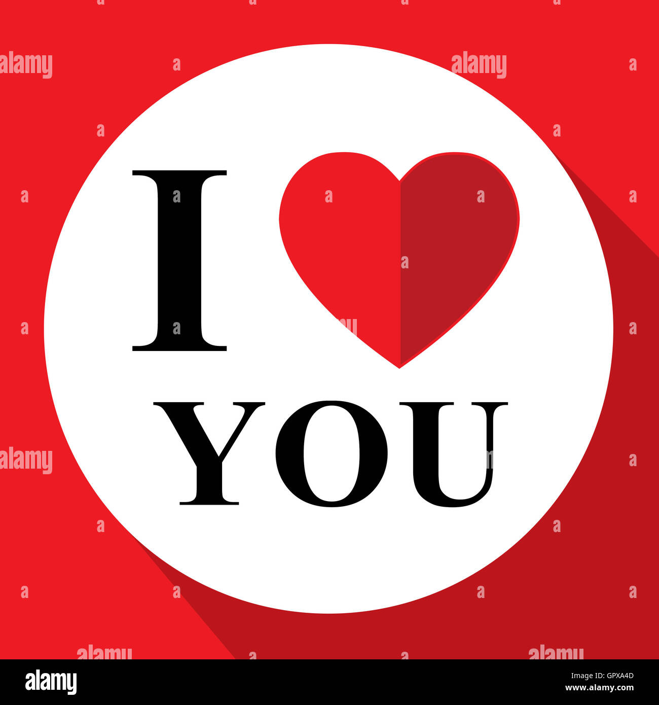 Love You Representing Great Like And Adored Stock Photo - Alamy