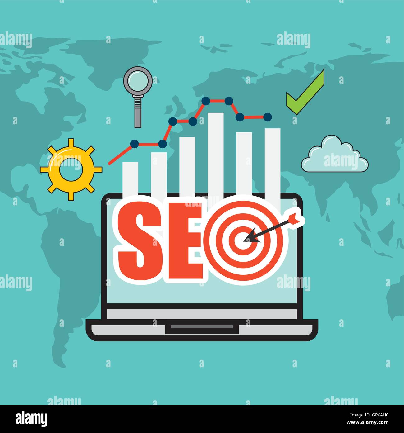seo technology design Stock Vector Image & Art - Alamy
