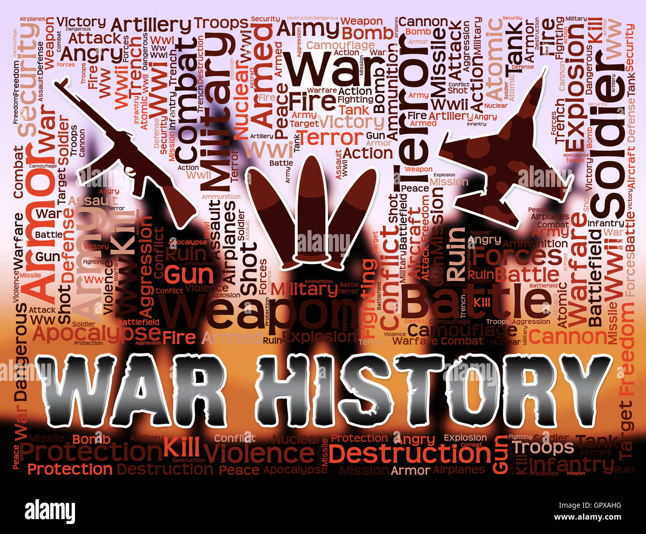 War History Indicating Military Action And Past Stock Photo - Alamy