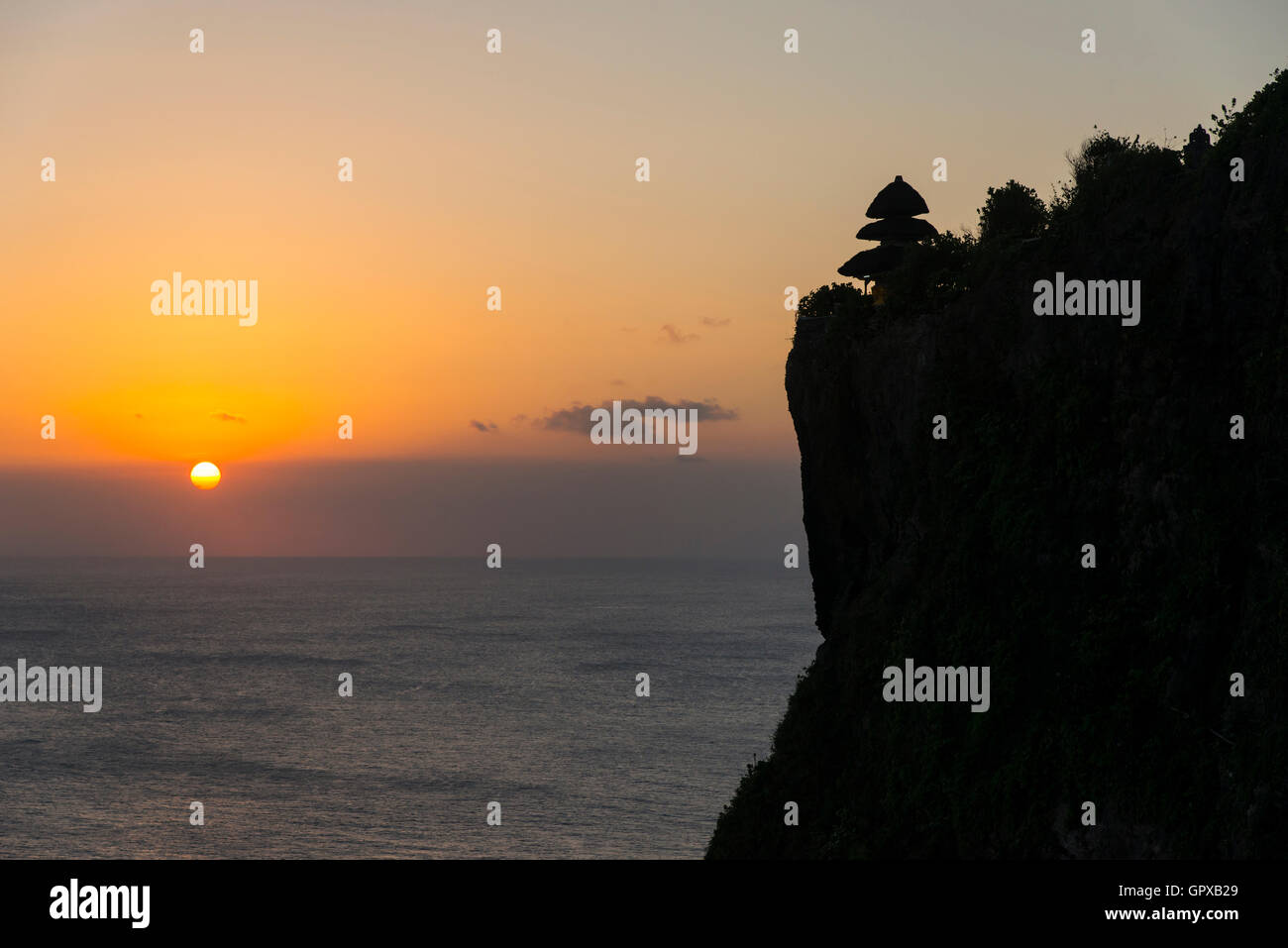 Bali sunset uluwatu temple hi-res stock photography and images - Alamy