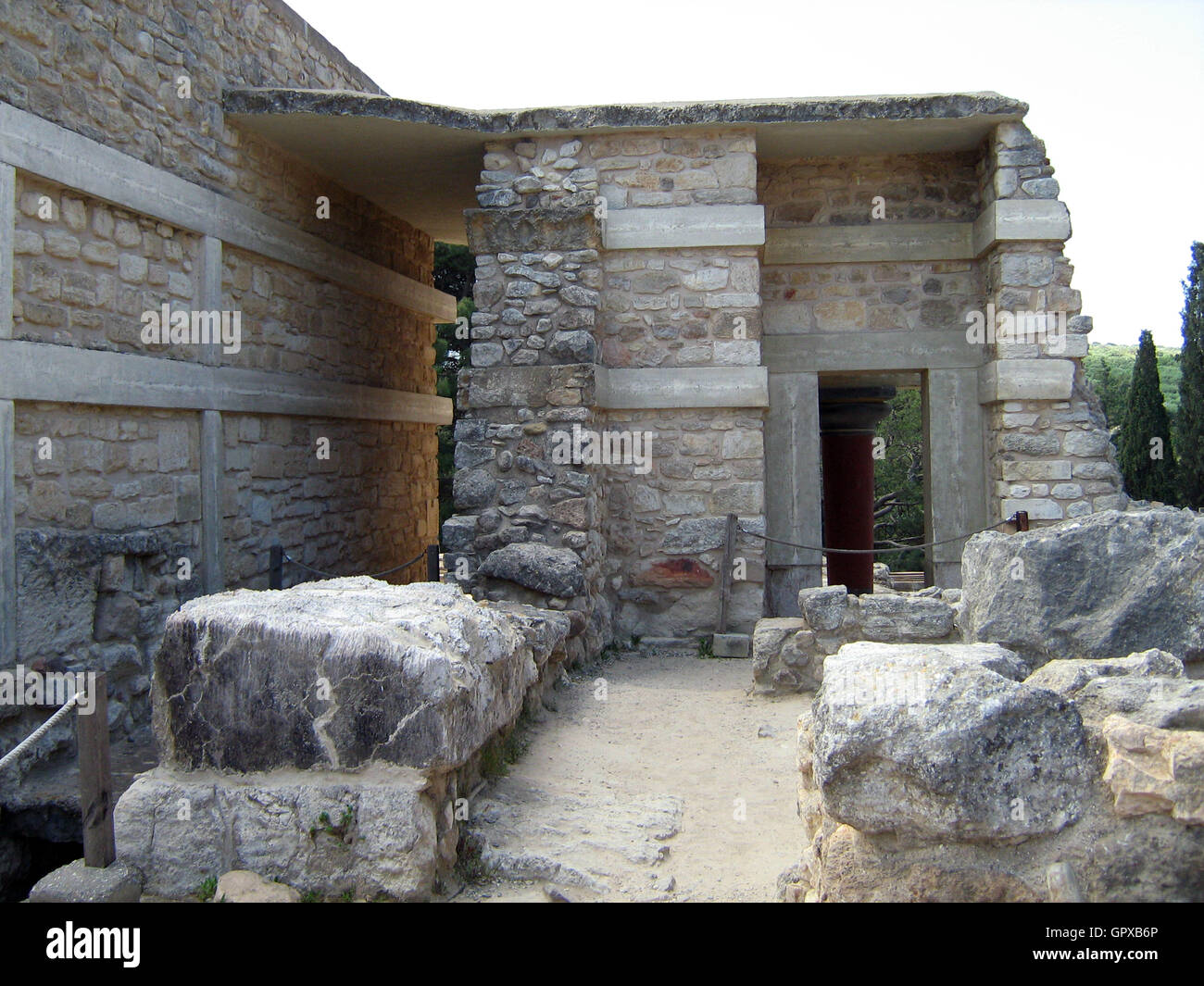 Knossos Archaeological Site, Minoan, Crete, Greece Stock Photo - Alamy
