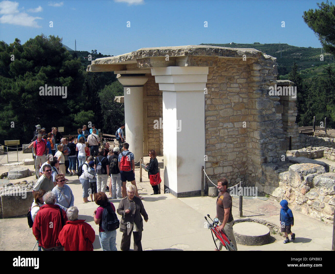 Knossos Archaeological Site, Minoan, Crete, Greece Stock Photo - Alamy