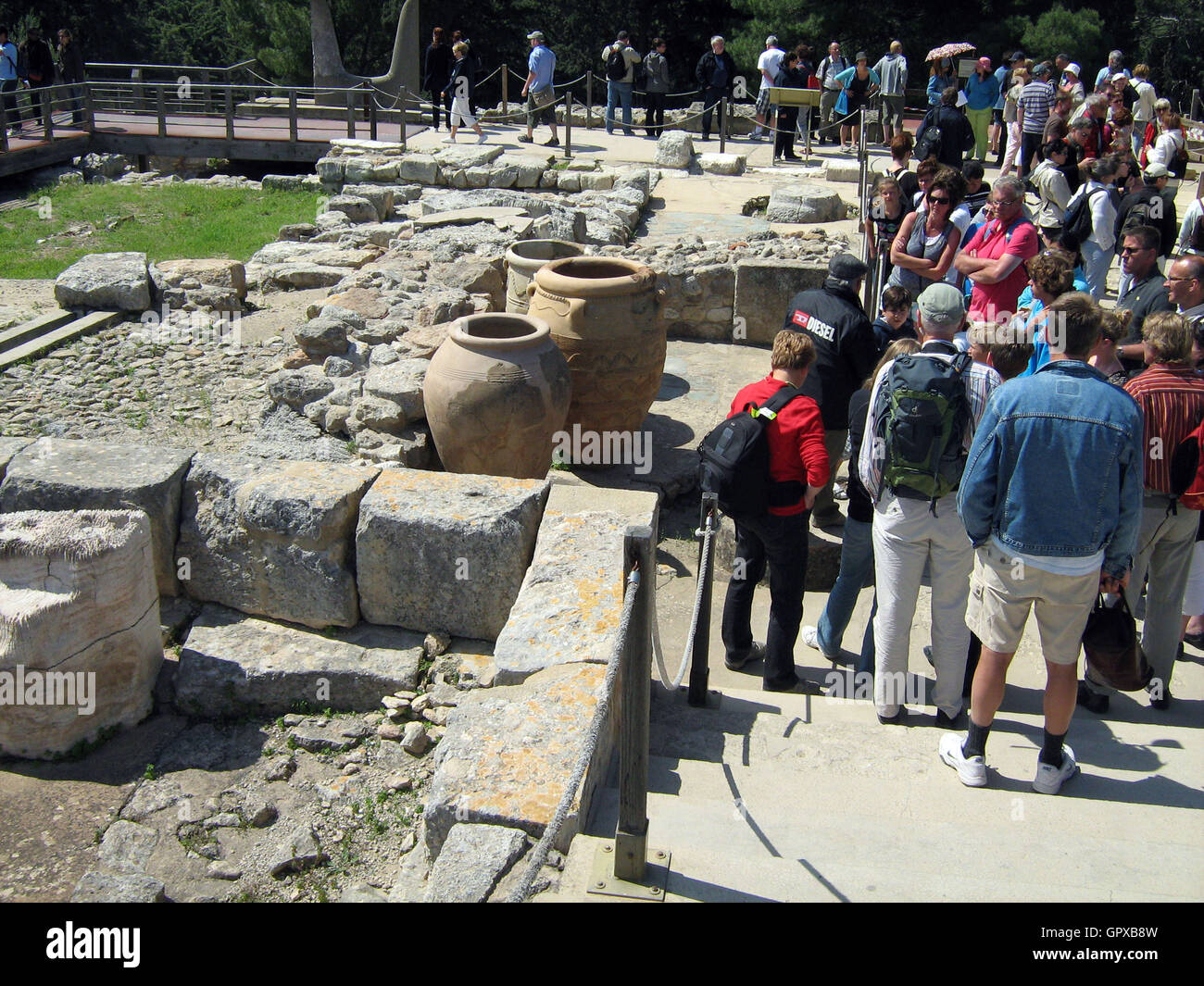 Knossos Archaeological Site, Minoan, Crete, Greece Stock Photo - Alamy