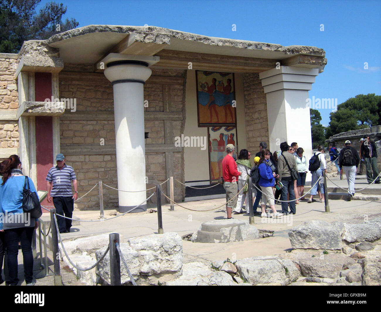 Knossos Archaeological Site, Minoan, Crete, Greece Stock Photo - Alamy