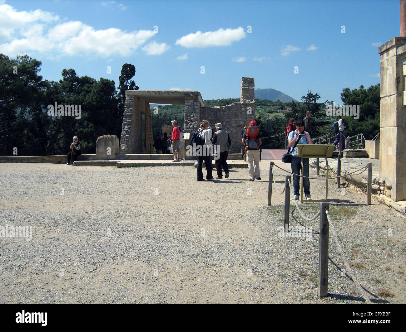 Knossos Archaeological Site, Minoan, Crete, Greece Stock Photo - Alamy