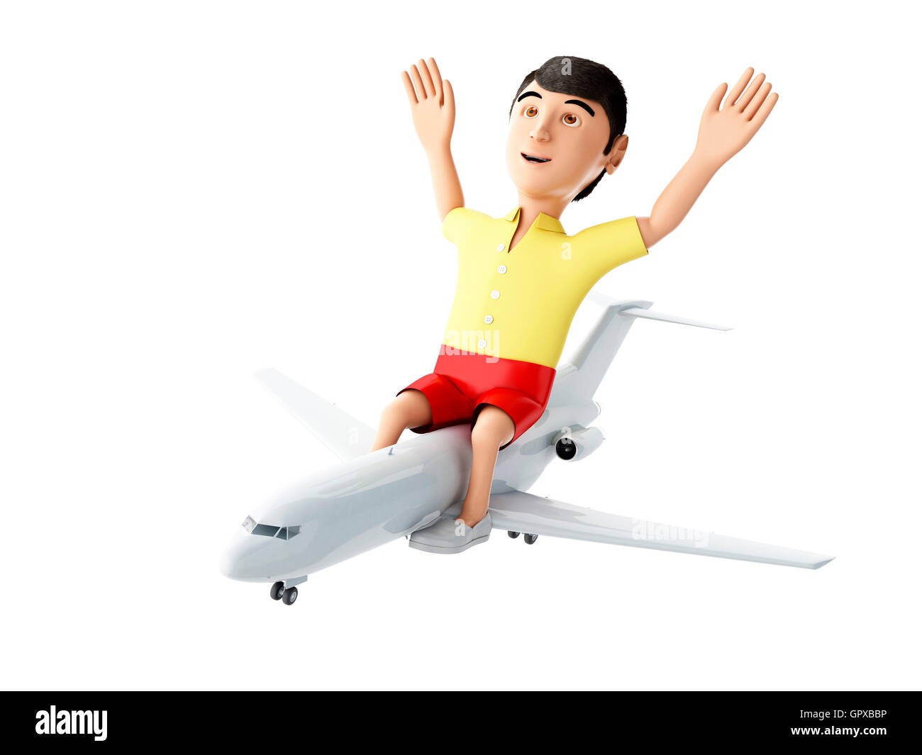 3d illustration. People tourist. Travel concept. Isolated white ...