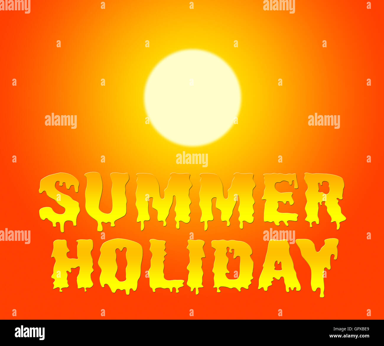Summer Holiday Indicating Go On Leave And Time Off Stock Photo - Alamy