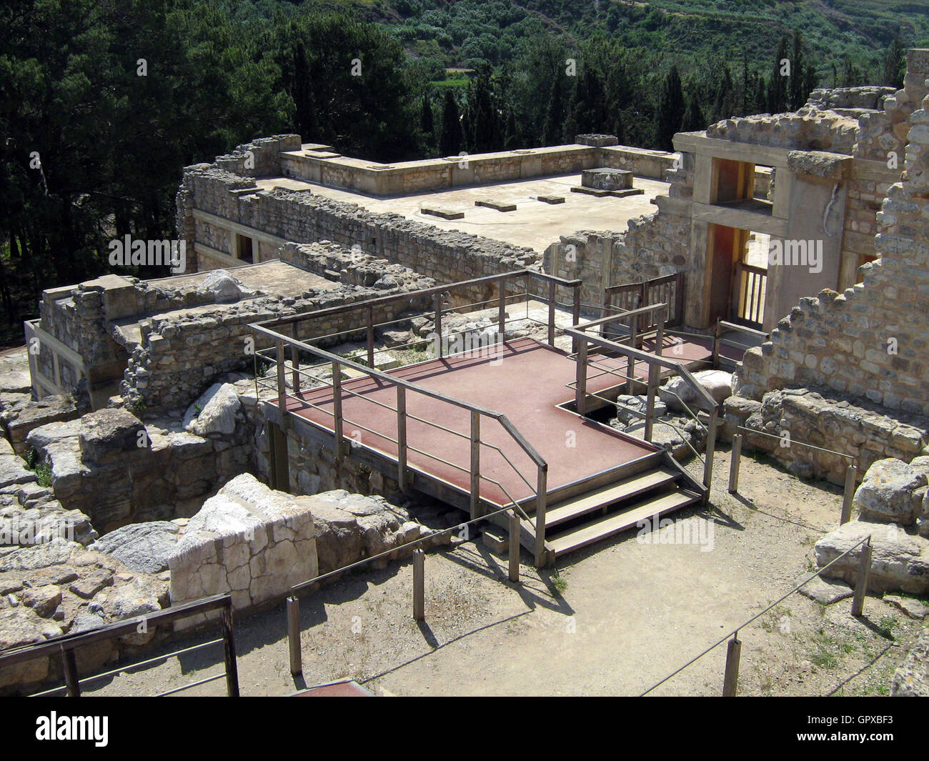 Knossos Archaeological Site, Minoan, Crete, Greece Stock Photo - Alamy