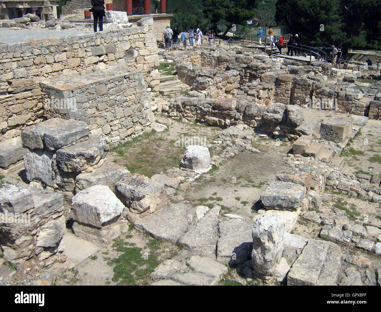 Knossos Archaeological Site, Minoan, Crete, Greece Stock Photo - Alamy
