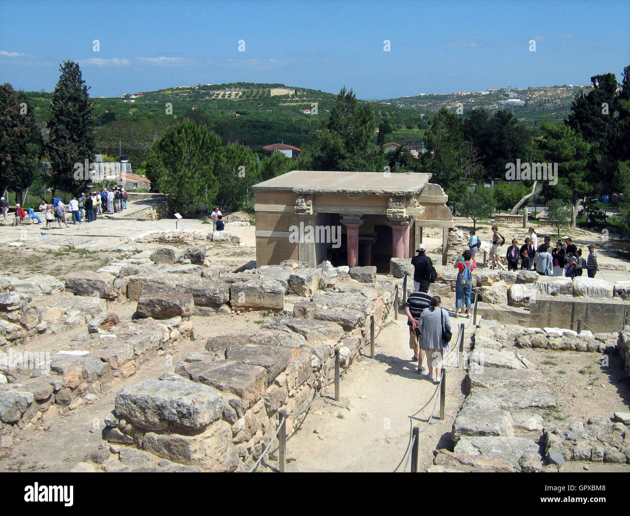 Knossos Archaeological Site, Minoan, Crete, Greece Stock Photo - Alamy