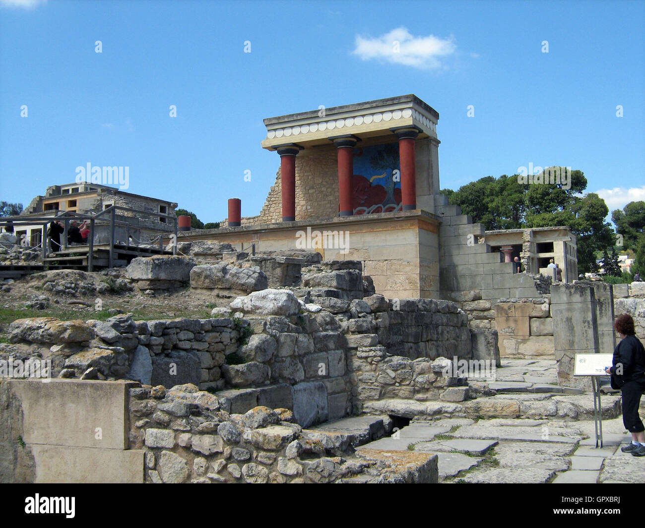 Knossos Archaeological Site, Minoan, Crete, Greece Stock Photo - Alamy