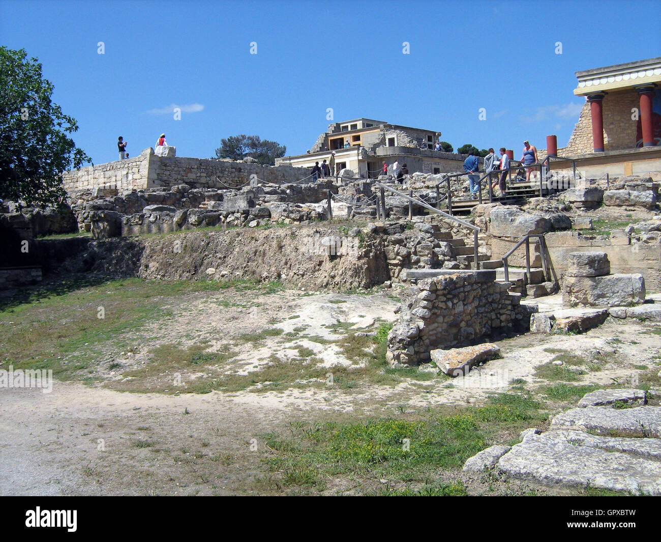 Knossos Archaeological Site, Minoan, Crete, Greece Stock Photo - Alamy
